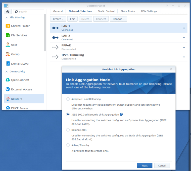 Link Aggregation Synology NAS on Ubiquiti switch – Knowledge Base