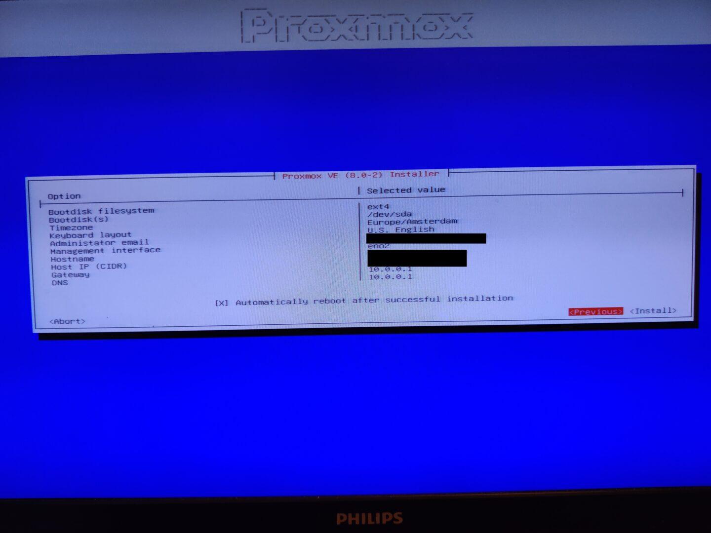 Proxmox Installation – Knowledge Base
