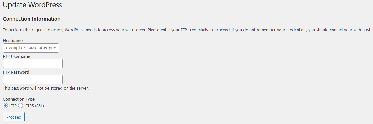 Updating WordPress – Knowledge Base