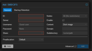 Add NAS Storage to Proxmox – Knowledge Base